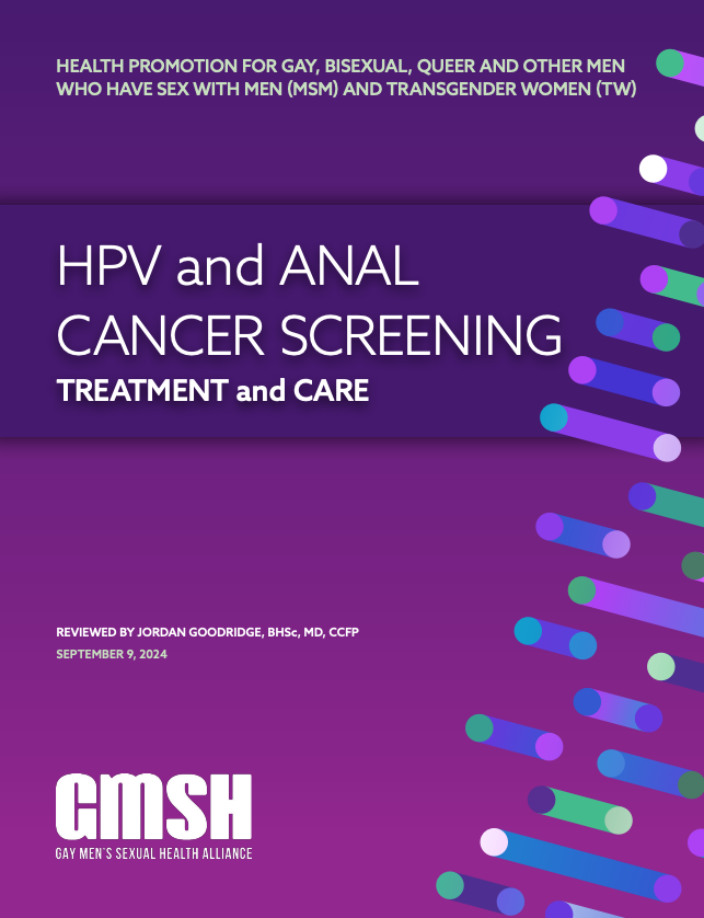 Factsheet: HPV and Anal Cancer Screening, Treatment and Care - GMSH.ca